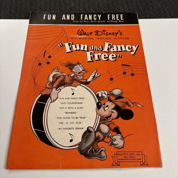 Other | Disney 1947 Fun And Fancy Free Mickey Mouse Sheet Music D43 ...